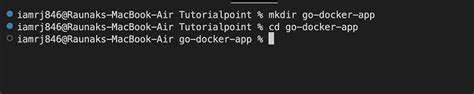 docker setting go