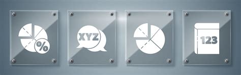 단어 수학 그래프 일정 차트 다이어그램 Xyz 좌표계 및 그래프 일정 차트 다이어그램으로 책을 설정합니다 정사각형 유리 패널 벡터 0명에 대한 스톡 벡터 아트 및 기타