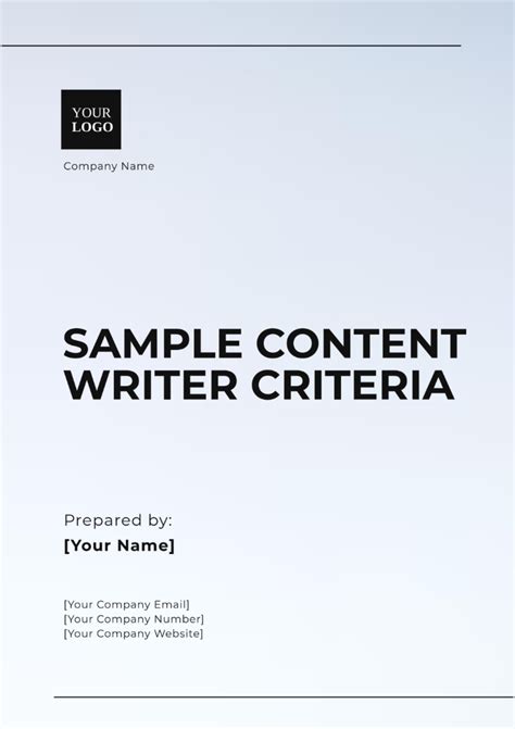 Free Writer Templates To Edit Online