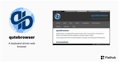 Install qutebrowser on Linux | Flathub
