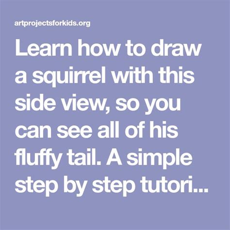 easy how to draw a squirrel tutorial and squirrel coloring page