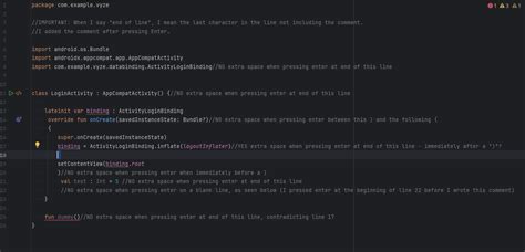 Kotlin How To Prevent Android Studio From Adding A Space Between Tab