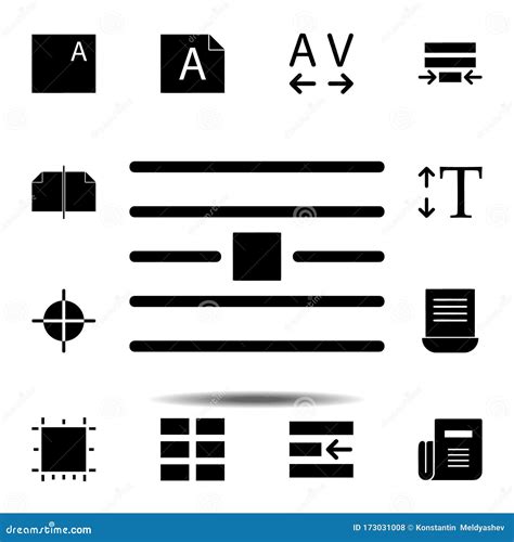 wrap text icon simple glyph flat vector of text editor set icons for