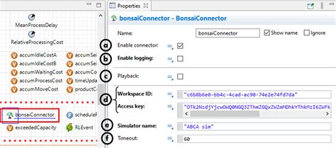 bonsai connector object library workflow between anylogic and