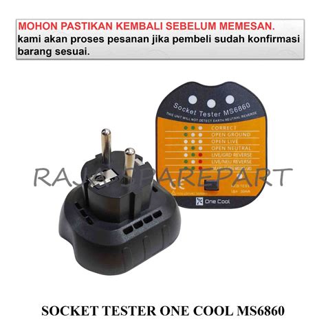 Jual ALAT TESTER LISTRIK SOKET TESTER UJI LISTRIK SOCKET TESTER ONE COOL MS Shopee