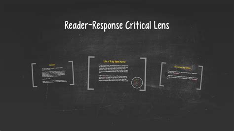 Reader Response Critical Lens By On Prezi