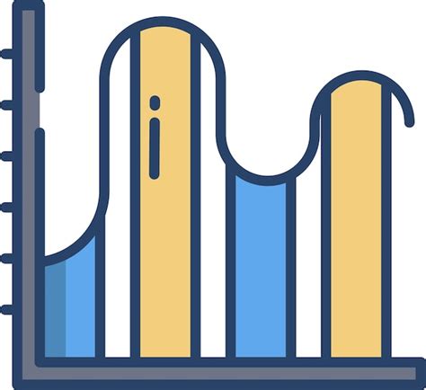 Premium Vector Graph Linear Color Illustration