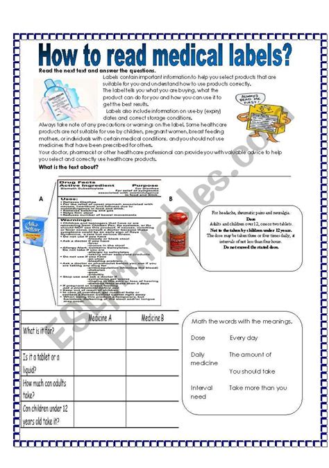 Medication Management Practice Worksheet