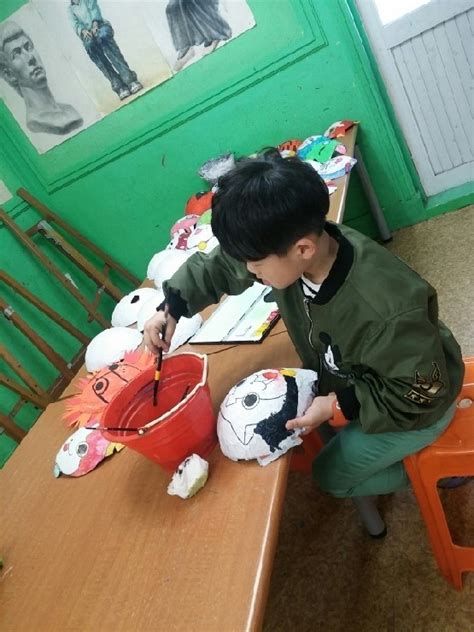 풍선과 종이죽으로 가면 만들기 파랑새앨범 광안동미술학원광안파랑새미술학원