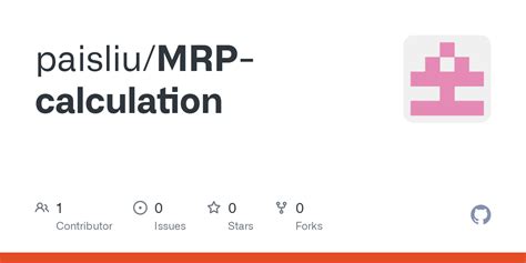 GitHub Paisliu MRP Calculation