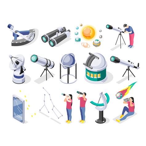 Astronomy Isometric Recolor 200830133 Vector Illustration Concept
