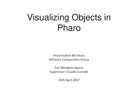 Pdf Visualizing Objects In Pharoscgunibechdownload