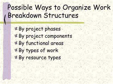 PPT Work Breakdown Structure PowerPoint Presentation Free Download ID