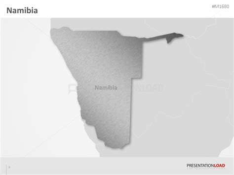 PowerPoint Map Namibia PresentationLoad