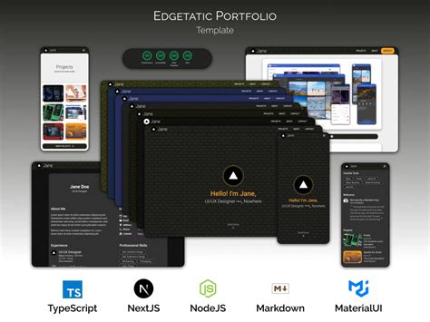 An Edgetatic Portfolio Template Material You Nextjs Markdown