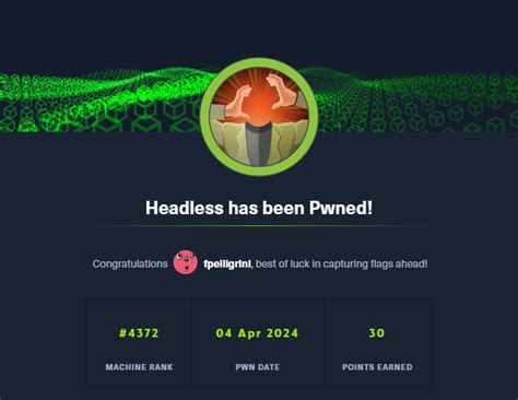 headless hack the box htb writeup by fpelligrini may 2024 medium
