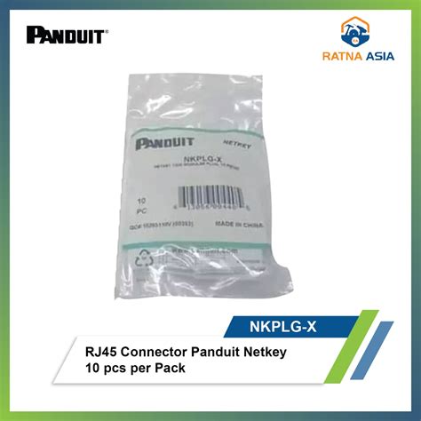 Jual Rj45 Connector Panduit Netkey 10 Pcs Per Pack Shopee Indonesia