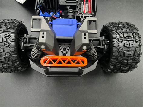 Just Bash It Rc Mini Maxx 3d Printed Bumper Supports Orange Evs