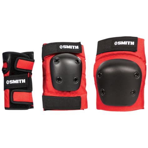 Smith Scabs Safety Gear Youth 3 Pack Red Skate Ratz