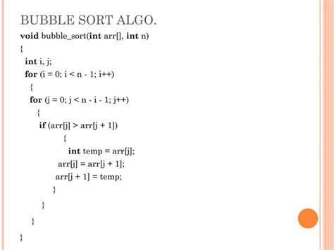 3analysis Of Insertion And Bubble Sortppt