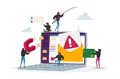 Premium Vector Cyber Crime Password Phishing Concept Hacker Attack