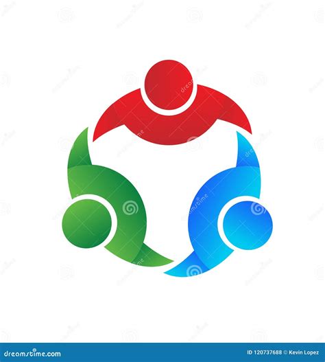 Teamwork Partnership And Collaboration Icon Vector Stock Vector Illustration Of People