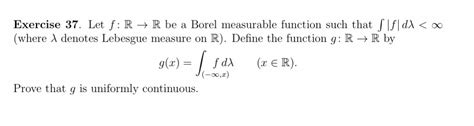 Solved Exercise 37 Let F R→r Be A Borel Measurable Function