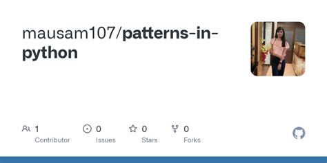 GitHub Mausam Patterns In Python