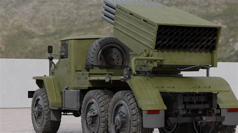 Artstation Grad Multiple Launch Rocket System Game Assets