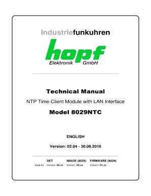 Fillable Online NTP Time Client Module With LAN Interface NTP Time Client Fax Email Print