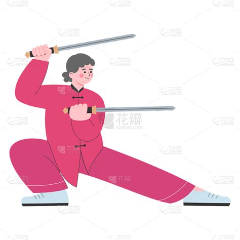 卡通风运动健身贴纸