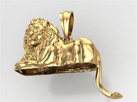 Stl File Pandent Lion 🦁・3d Print Model To Download・cults