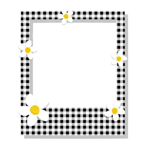 폴라로이드 귀여운 스타일 체스 판 패턴 일러스트 폴라로이드 경계 폴라로이드 사진 Png 일러스트 및 Psd 이미지 무료