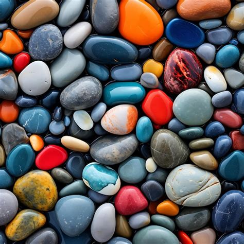 Premium Ai Image A Colorful Collection Of Rocks