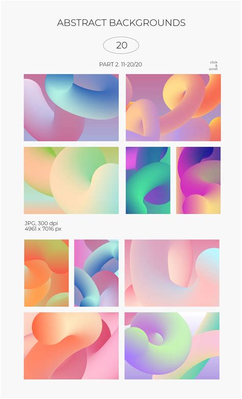 3d gradient abstract shapes design cuts