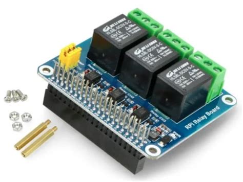 waveshare rpi relay board módulo apilable 3 relés para raspberry pi