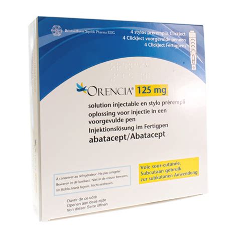 Orencia Logo Orencia 125 Mg Ml Injection 4 X 1 Ml Syringes