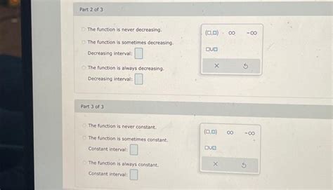 Solved Use Interval Notation To Write The Intervals Over Chegg Com