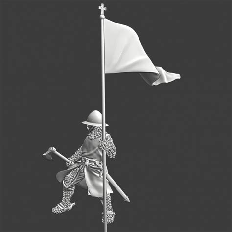 3d Printable Crusader Sergeant With Crossed Banner By Northern Crusades 3d Printable Crusader Sergeant With Crossed Banner By Northern Crusades