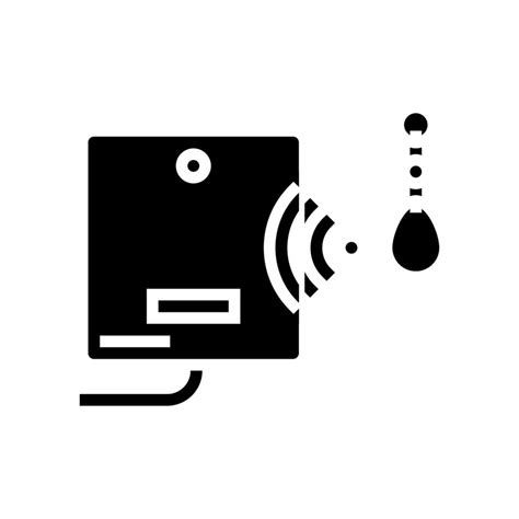 Mini Trinket With Rfid Chip Glyph Icon Vector Illustration 10310163