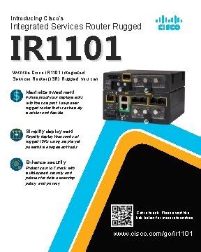 Introducing Ciscos Integrated Services Router Rugged IR
