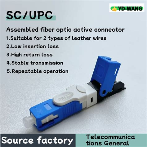 50100200pcs Lot Esc250d Scapc Scupc Fast Coupler Ftth Fast Coupler