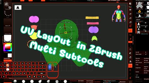 การเรียง Uv Layout โมเดลหลายชิ้น ด้วย Zbrush Uv Master Export