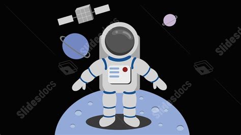 Black Border Moon Future Technology Astronaut Futuristic Powerpoint Background For Free Download