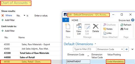How To Assign Dimensions To Master Data And Gl Accounts In Dynamics Nav