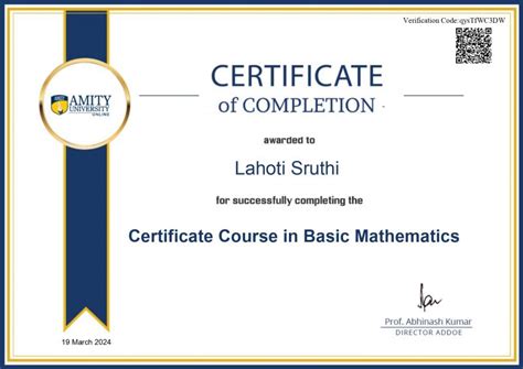 Sruthi Lahoti On Linkedin Mathematics Certification Continuouslearning Professionaldevelopment