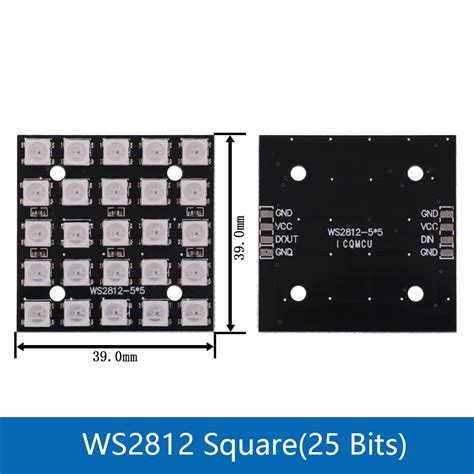 Rgb Led Panel Light 162564 Leds Ws2812 For Arduino Diy Kit Hobbyrc Bd