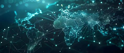 Premium Photo Global Network Map Visual Representation Of Interconnected Communication Lines