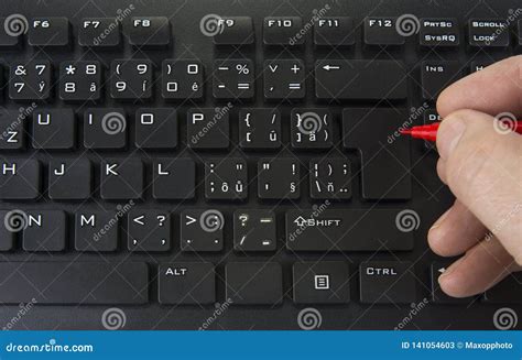 Blank Enter And Shift Keys On Computer Keyboard Stock Image Image Of