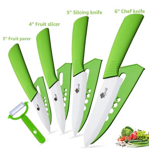 Ceramic Knife Set Kitchen Knives 5pcsset With Sheath 6 Chef Knife 5